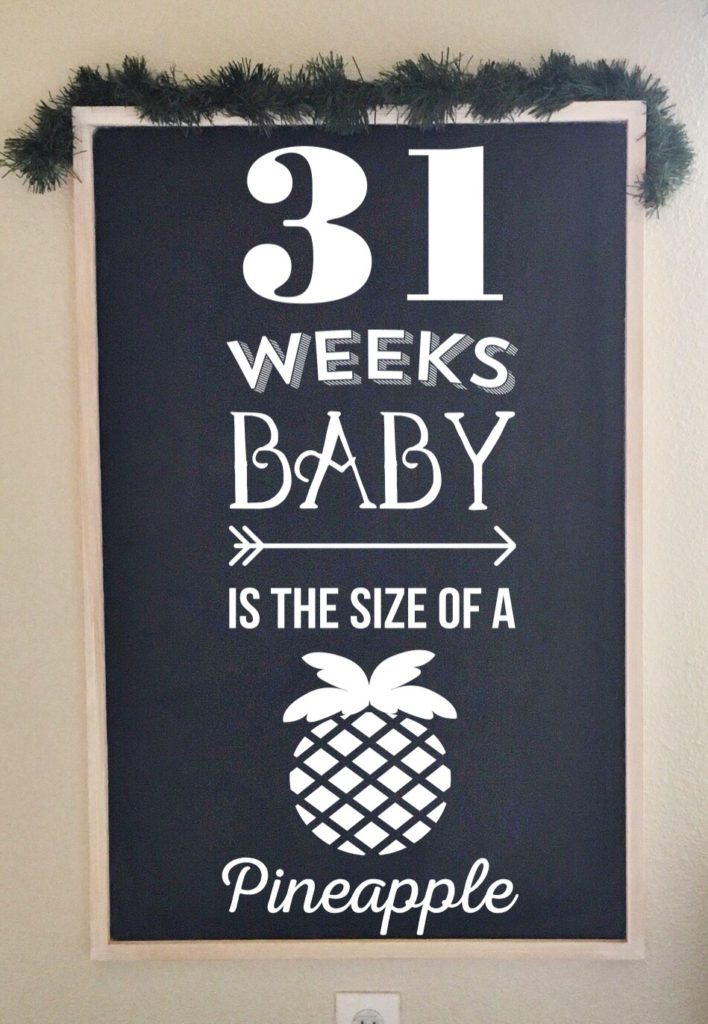 Bumpdate | 31 Weeks – Sage Cottage Collection