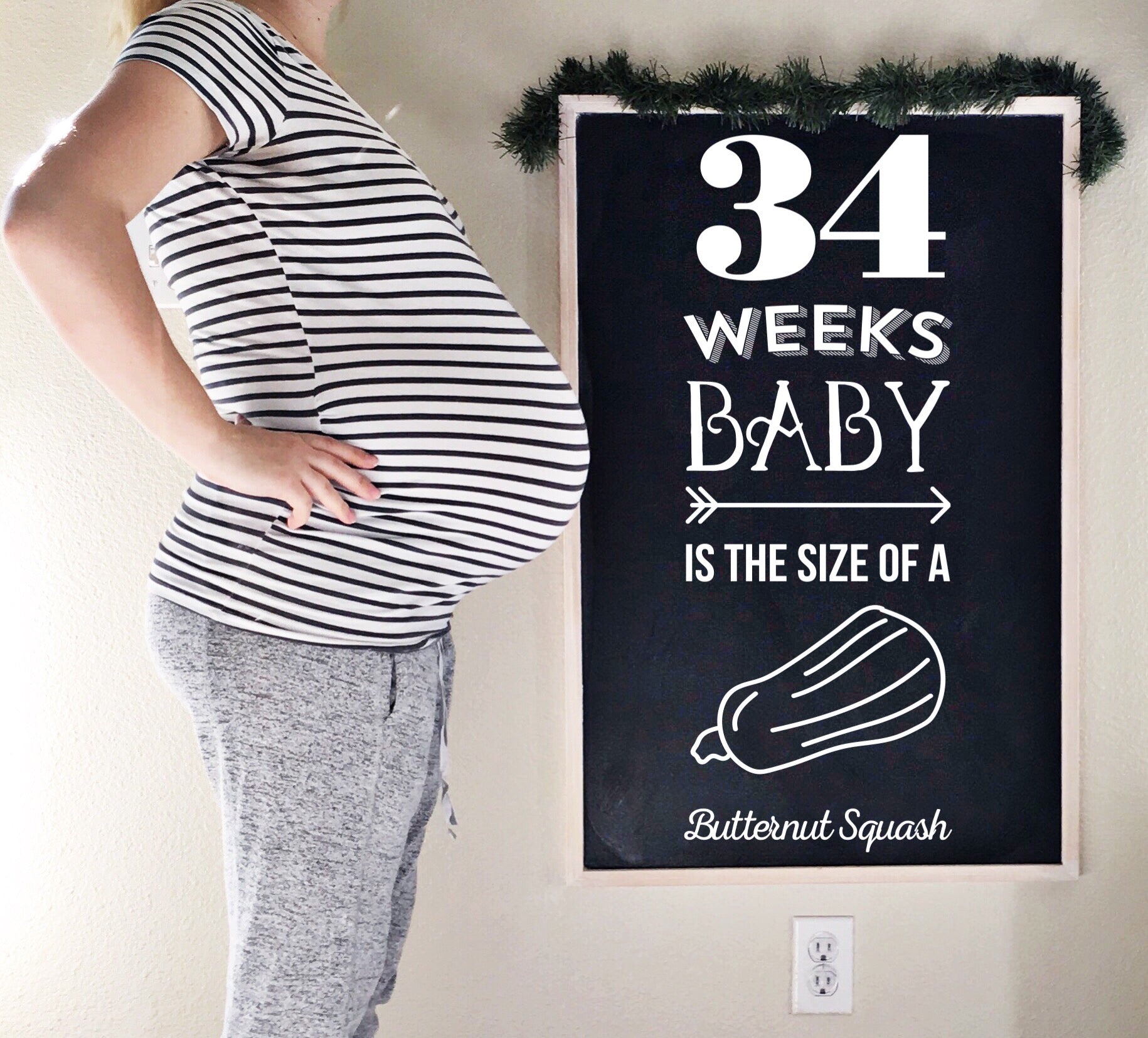 Bumpdate | 34 Weeks – Sage Cottage Collection